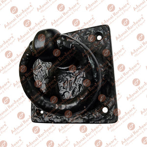 Quality 3" "Adonikam Antique Cast Iron Ring Drop Pull - Adonai Hardware