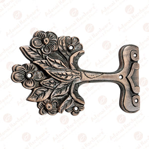 7 Inch Tree-Shaped Antique Cast Iron Strap False Hinge